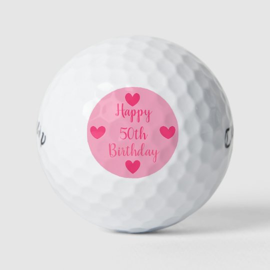 Happy 50th birthday golf balls | Zazzle.co.uk