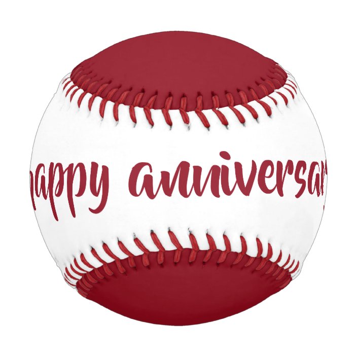happy anniversary baseball by dalDesignNZ | Zazzle.co.uk