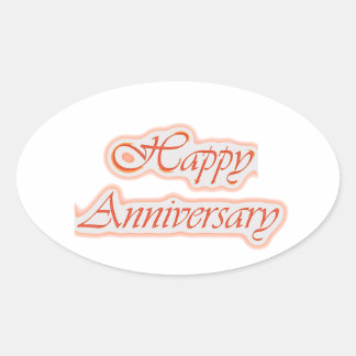 Custom Happy Anniversary Stickers | Zazzle.co.uk