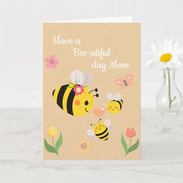 Happy Bee-utiful Day Birthday Card | Zazzle