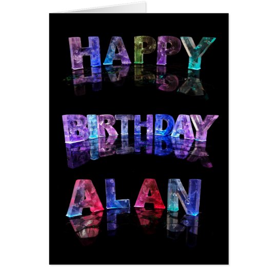 Happy Birthday Alan Card | Zazzle.co.uk
