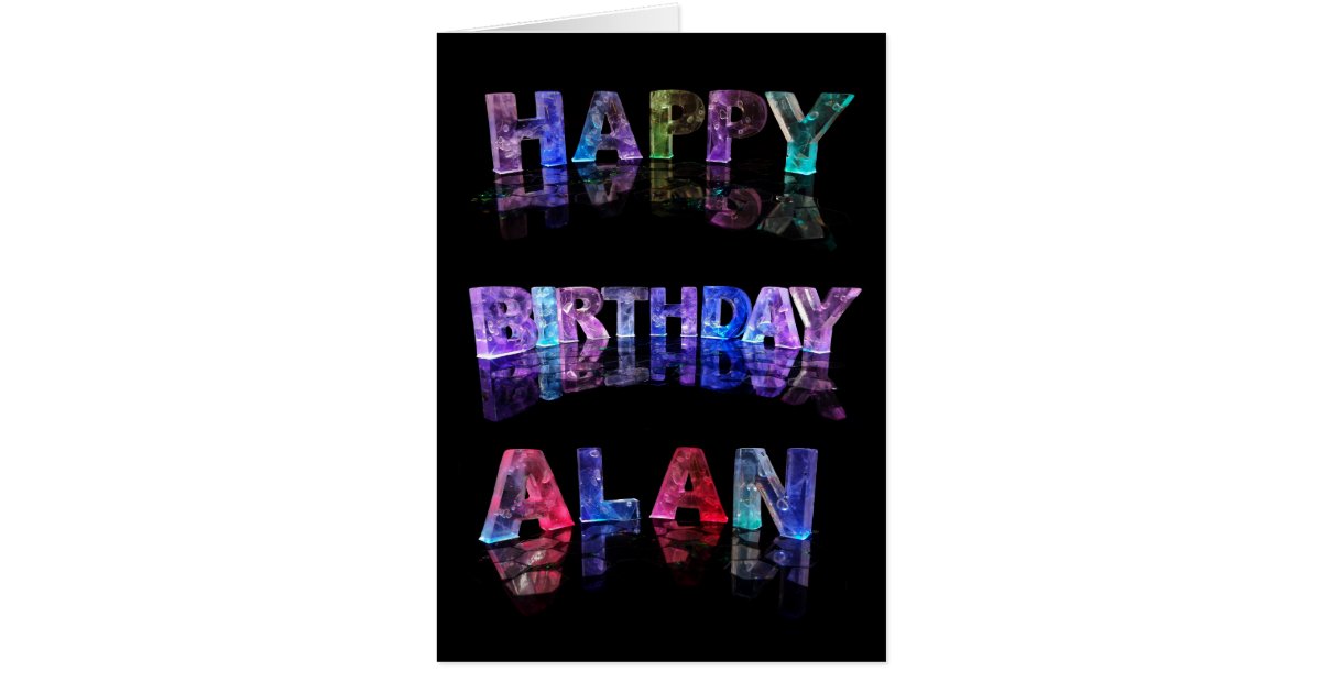 Happy Birthday Alan Card | Zazzle.co.uk