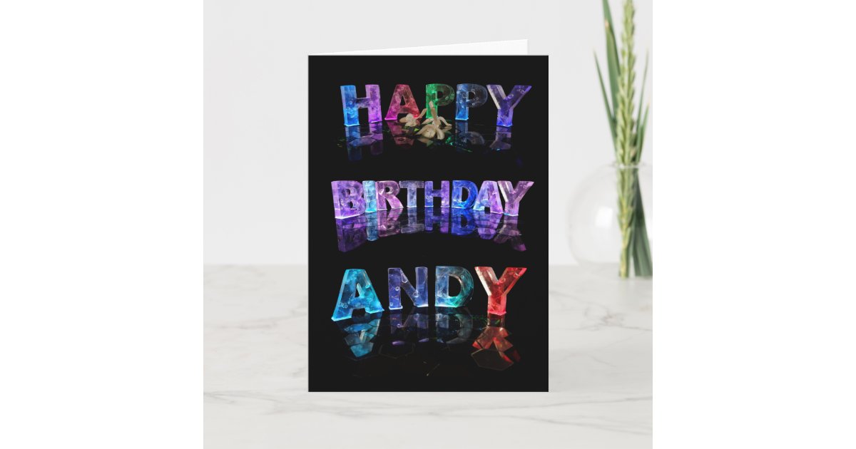 Happy Birthday Andy Card | Zazzle