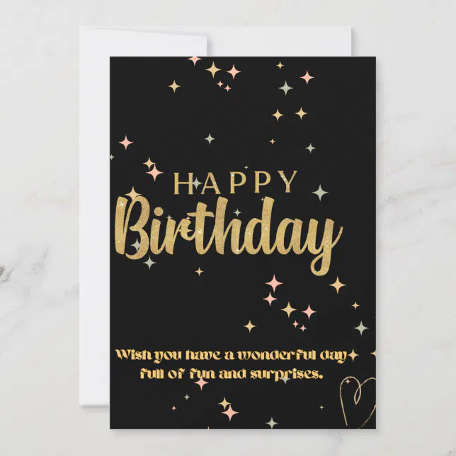 HAPPY BIRTHDAY CARD | Zazzle