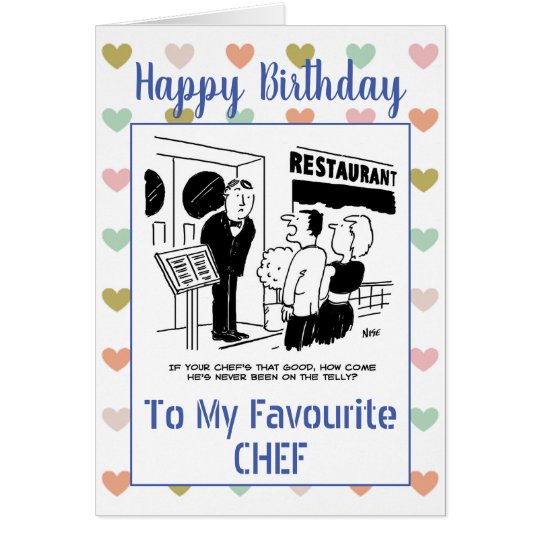Happy Birthday Chef | Zazzle.co.uk
