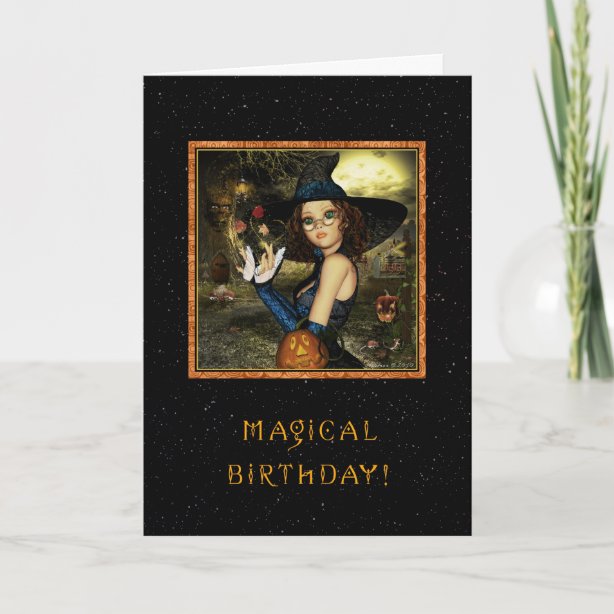Witch Birthday Cards | Zazzle UK