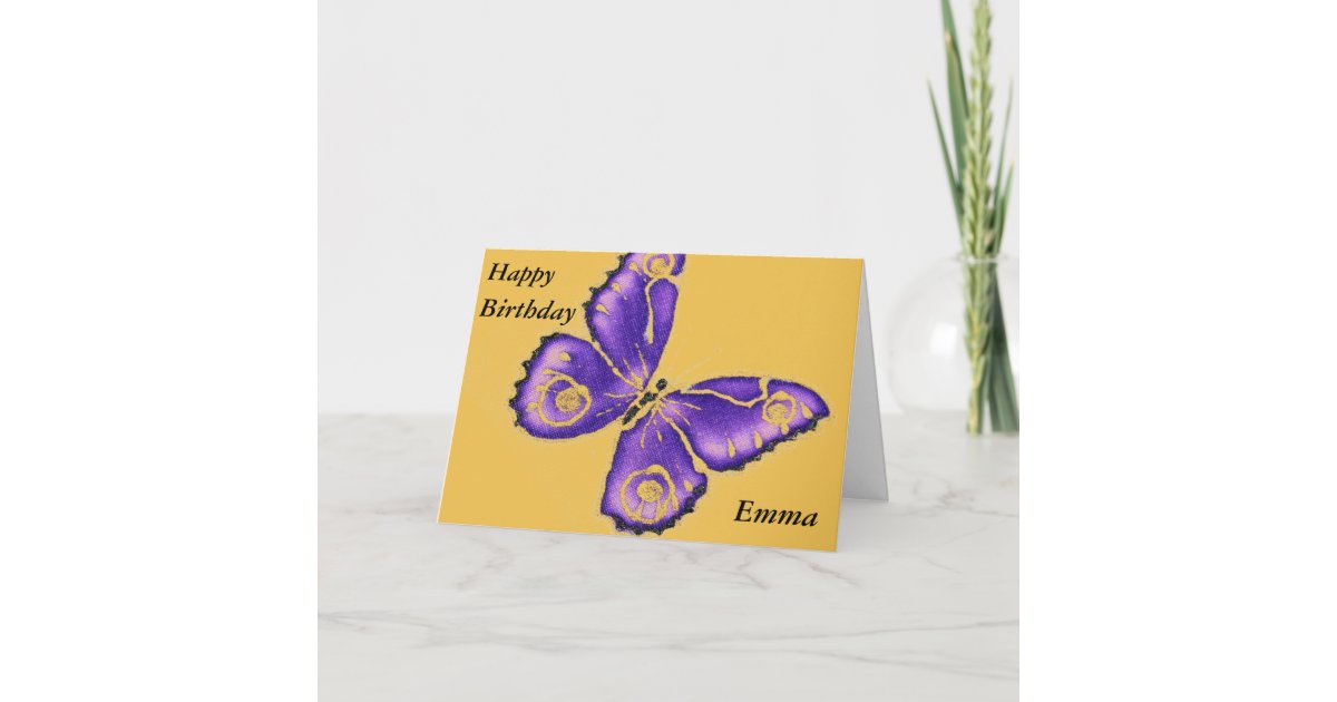 Happy Birthday Emma Card | Zazzle
