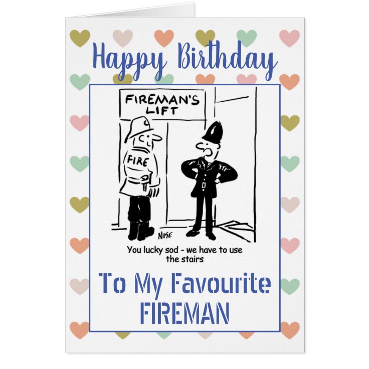 Happy Birthday Fireman | Zazzle