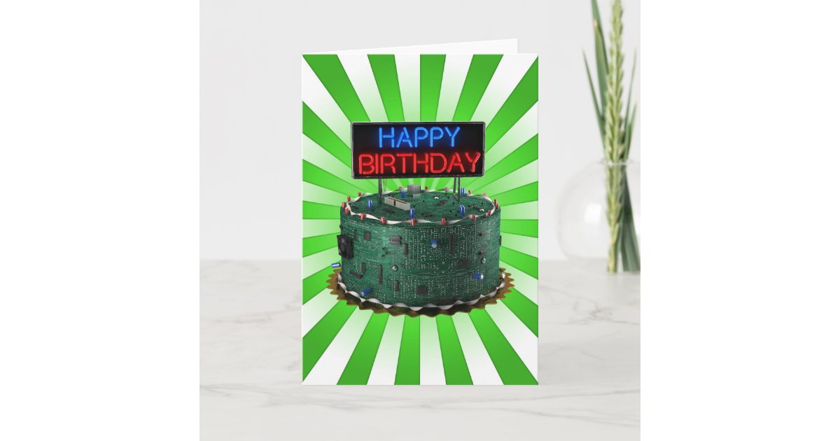 Happy Birthday, Geek Card | Zazzle