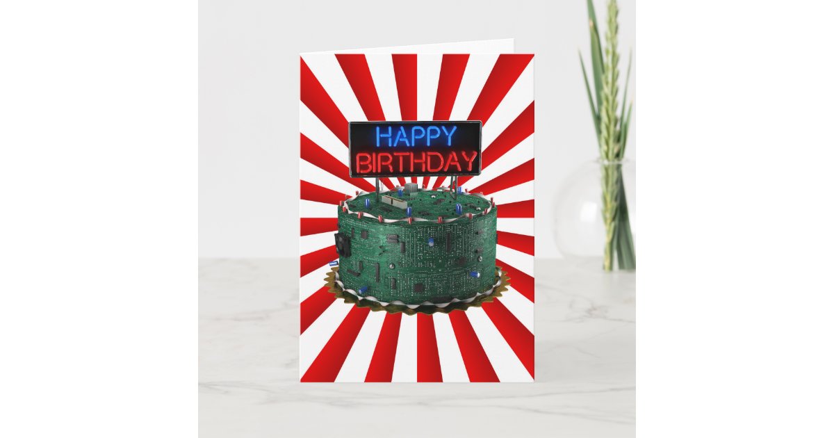 Happy Birthday, Geek Card | Zazzle