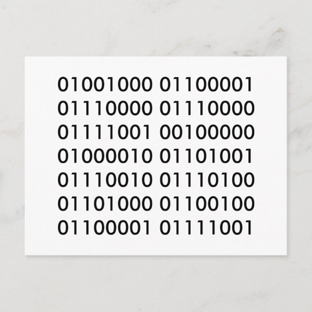 Binary Cards | Zazzle UK