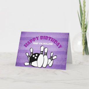 Bowling Birthday Cards | Zazzle UK