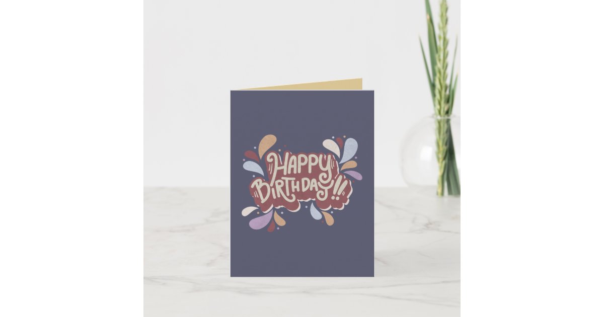 Happy Birthday Note Card | Zazzle