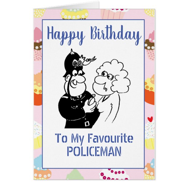 Policeman Birthday Cards | Zazzle UK