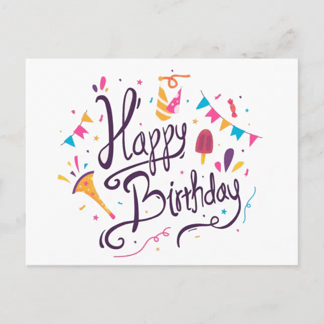 Happy Birthday Postcard | Zazzle