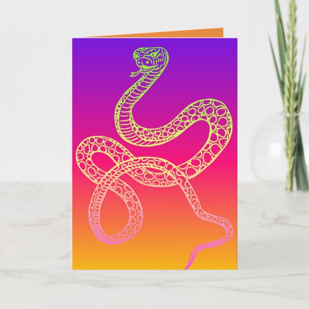 Snake Birthday Cards | Zazzle UK