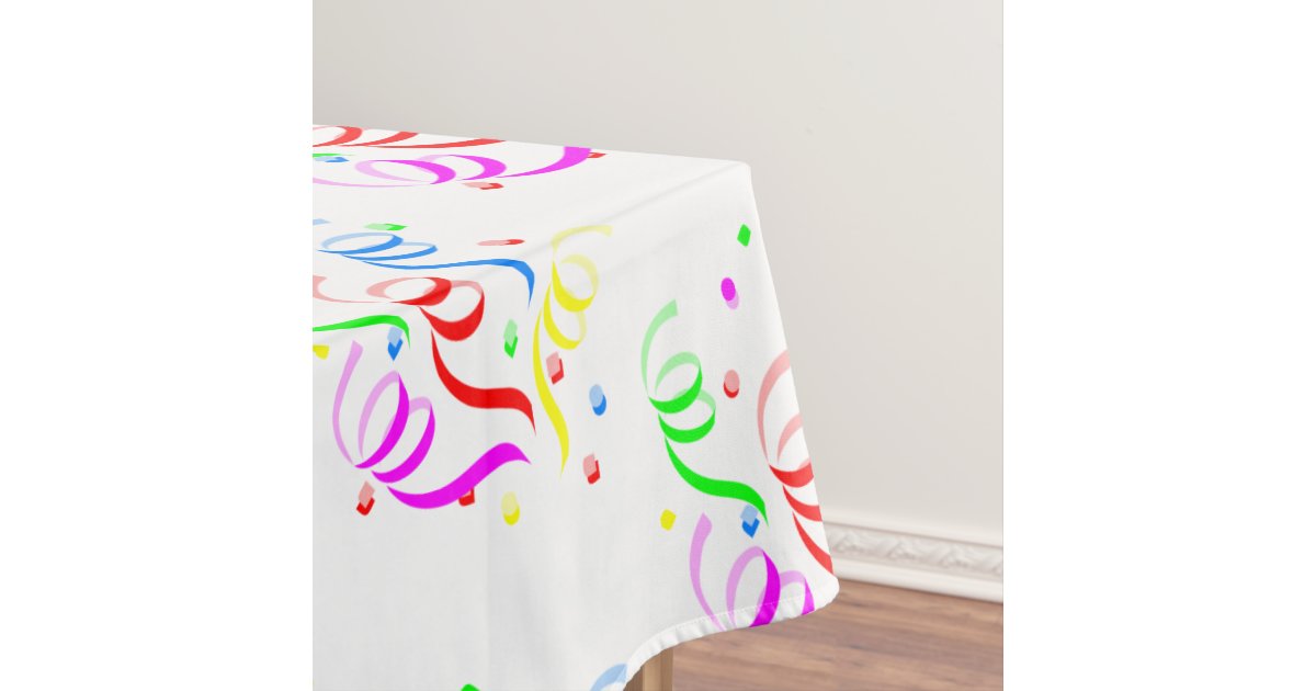 Happy Birthday Tablecloth Confetti | Zazzle
