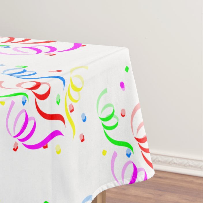 Happy Birthday Tablecloth Confetti | Zazzle.co.uk