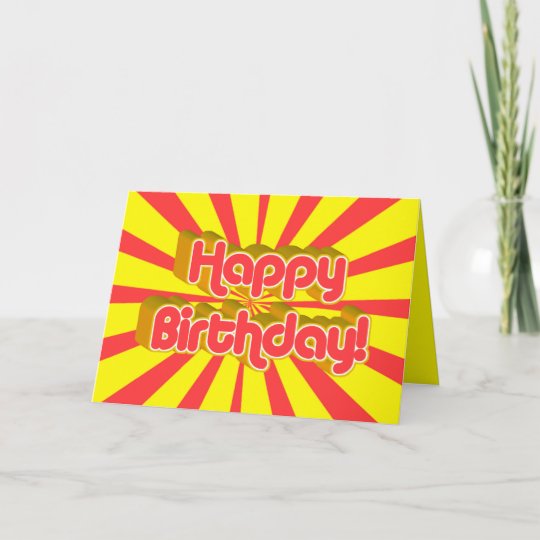 Happy Birthday to a Groovy Girl! Card | Zazzle.co.uk