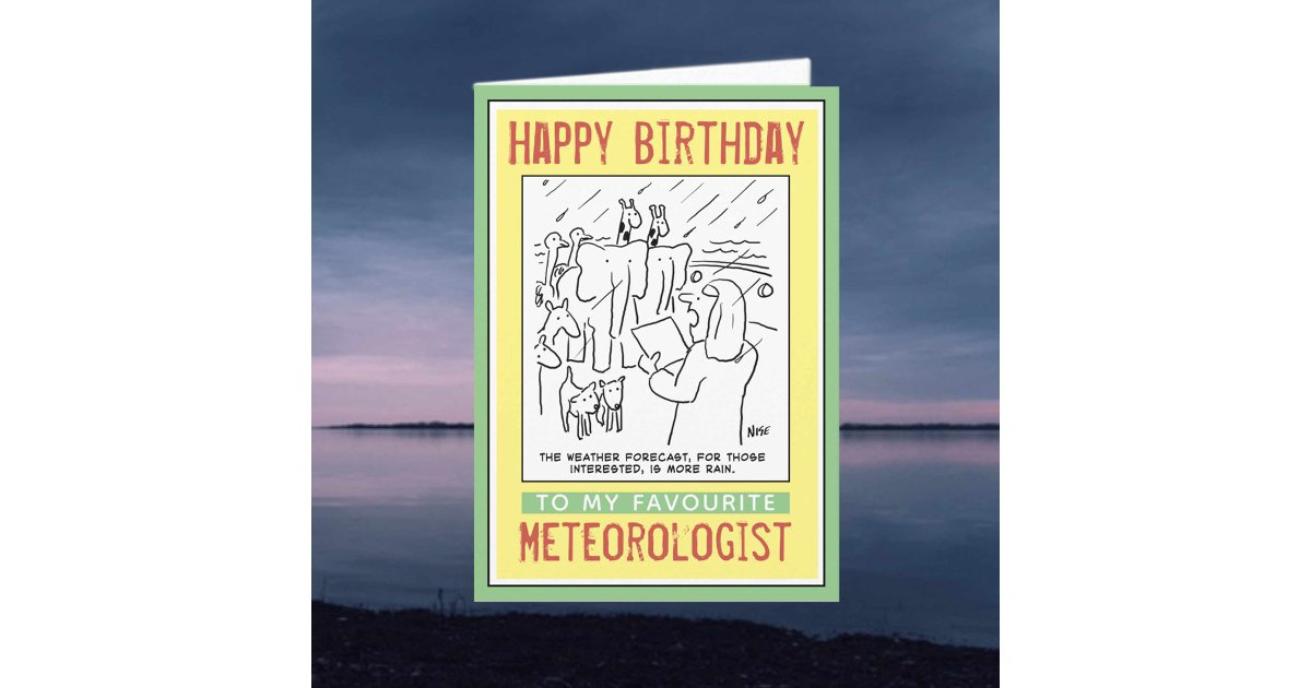 Happy Birthday to a Meteorologist. Card | Zazzle