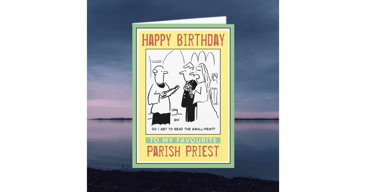 Happy Birthday to a Vicar or Parish Priest. Card | Zazzle