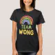 Happy Colourful Team Wong Rainbow Pride Green Yell T-Shirt | Zazzle