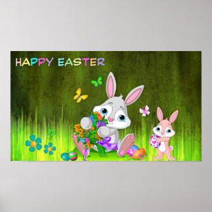 Happy Easter Posters & Prints | Zazzle UK