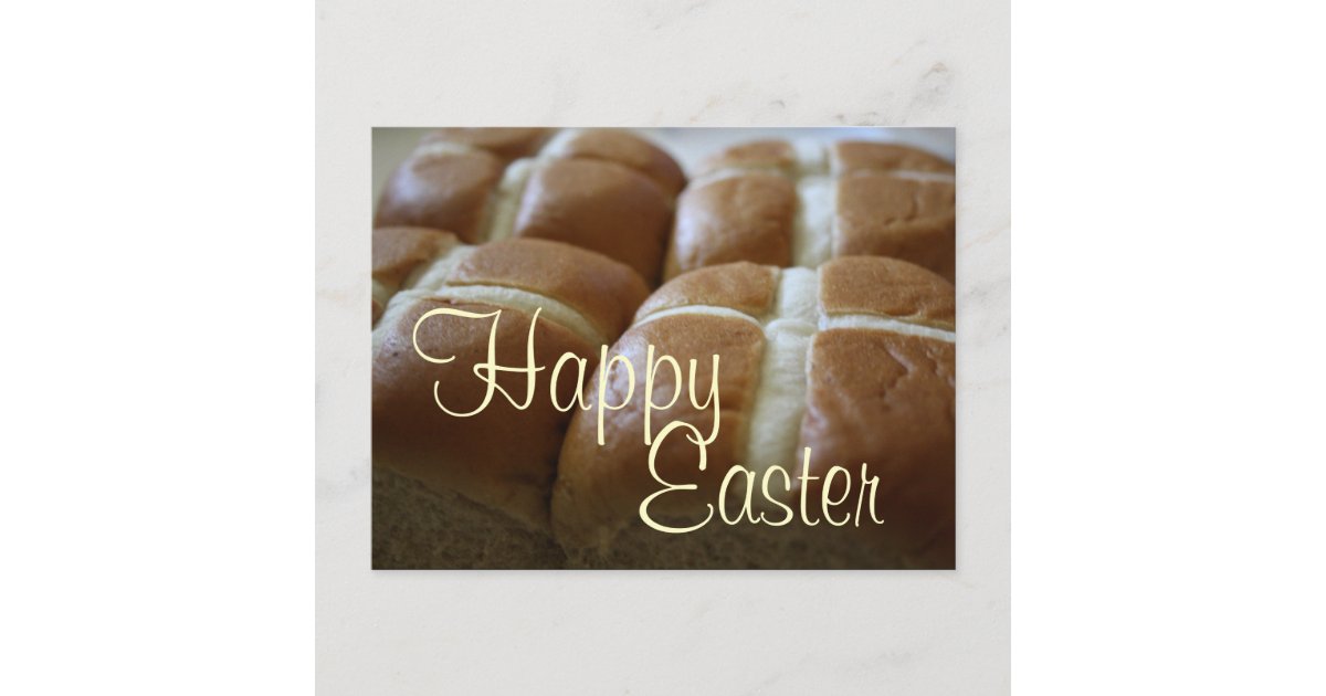 Happy Easter Hot Cross Buns Postcards | Zazzle.co.uk