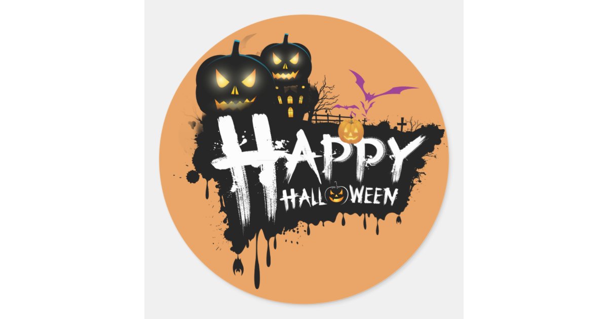 happy halloween stickers | Zazzle
