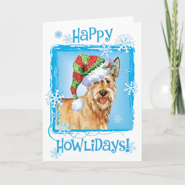 Happy Howlidays Berger Picard Holiday Card | Zazzle