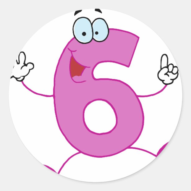 Number 6 Stickers & Labels | Zazzle UK