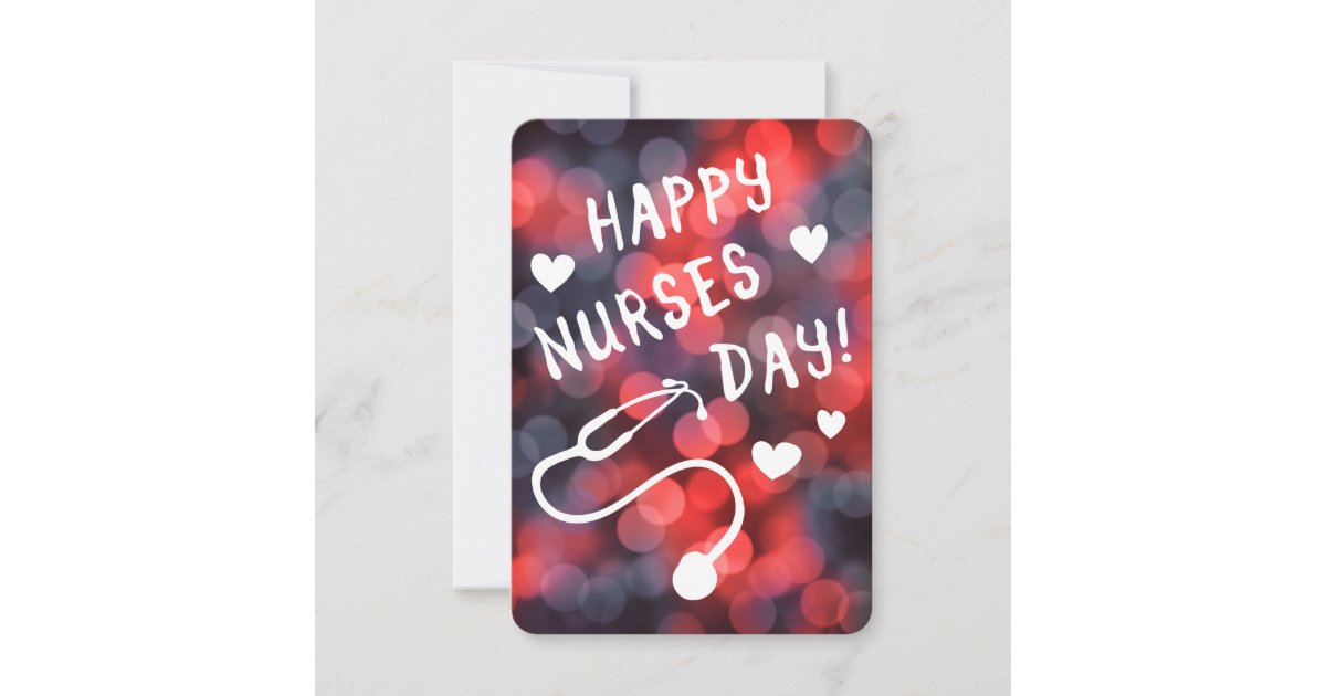 happy nurses day invitation | Zazzle