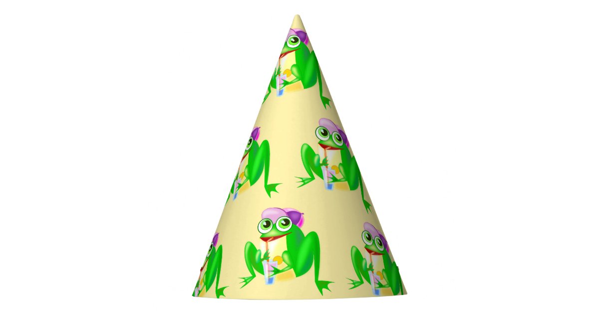 Happy Party Frog Party Hat | Zazzle