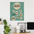 Happy Poster | Zazzle