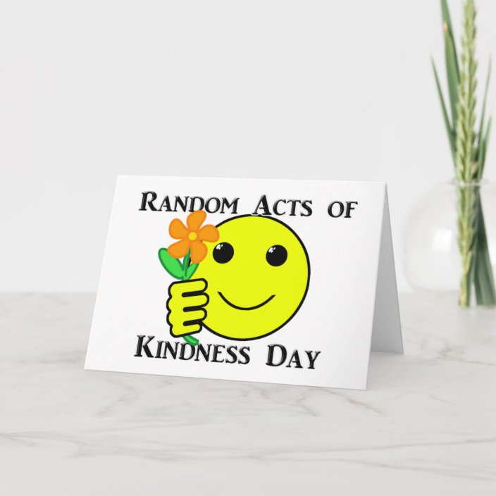Happy Random Acts of Kindness Day Thank You Card | Zazzle.co.uk