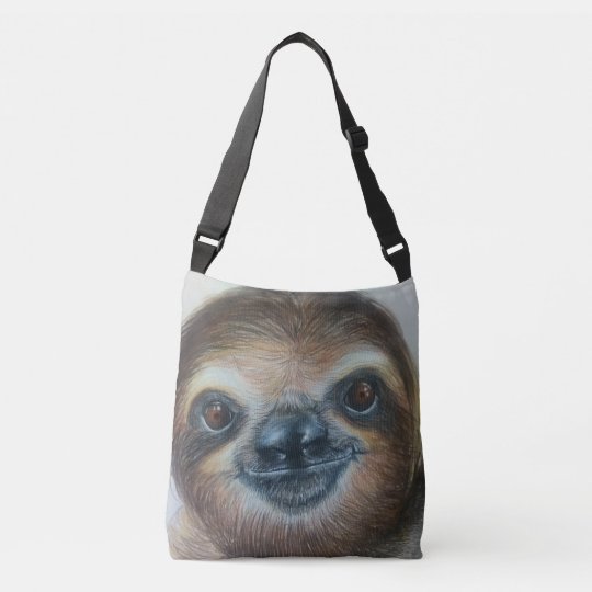 HAPPY SLOTH BAG!sloths Crossbody Bag | Zazzle.co.uk