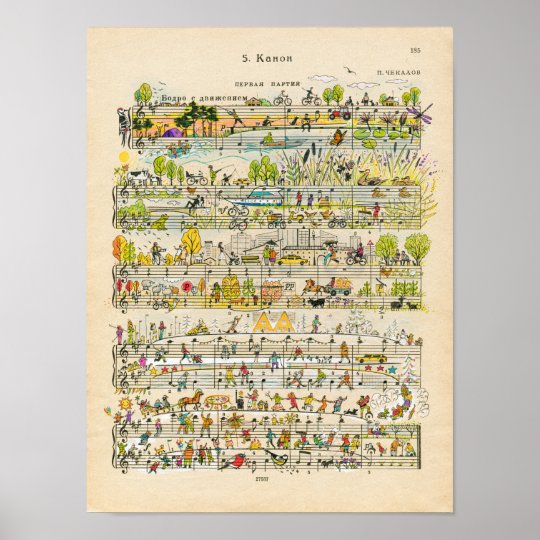 happy tunes poster | Zazzle