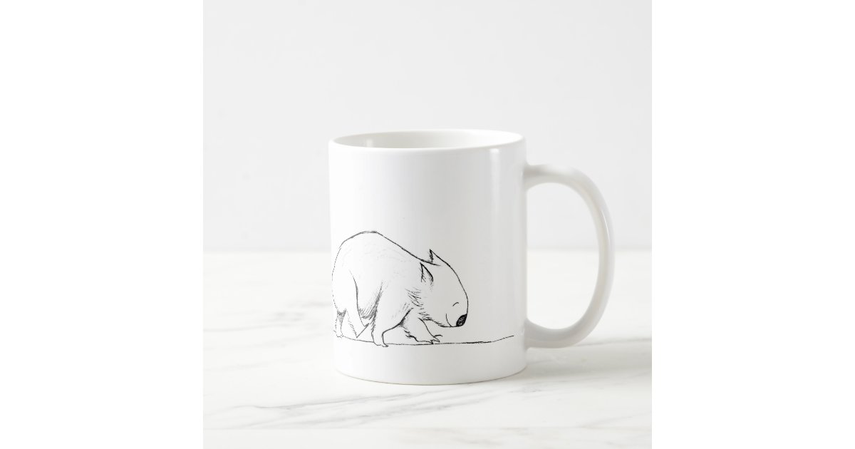 Happy Walking Wombat Coffee Mug | Zazzle