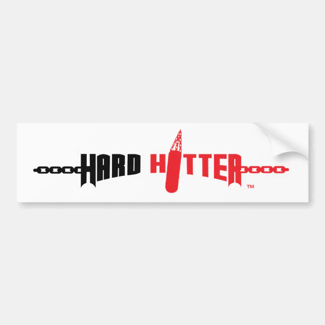 Hard Hitter Logo Bumper Sticker | Zazzle