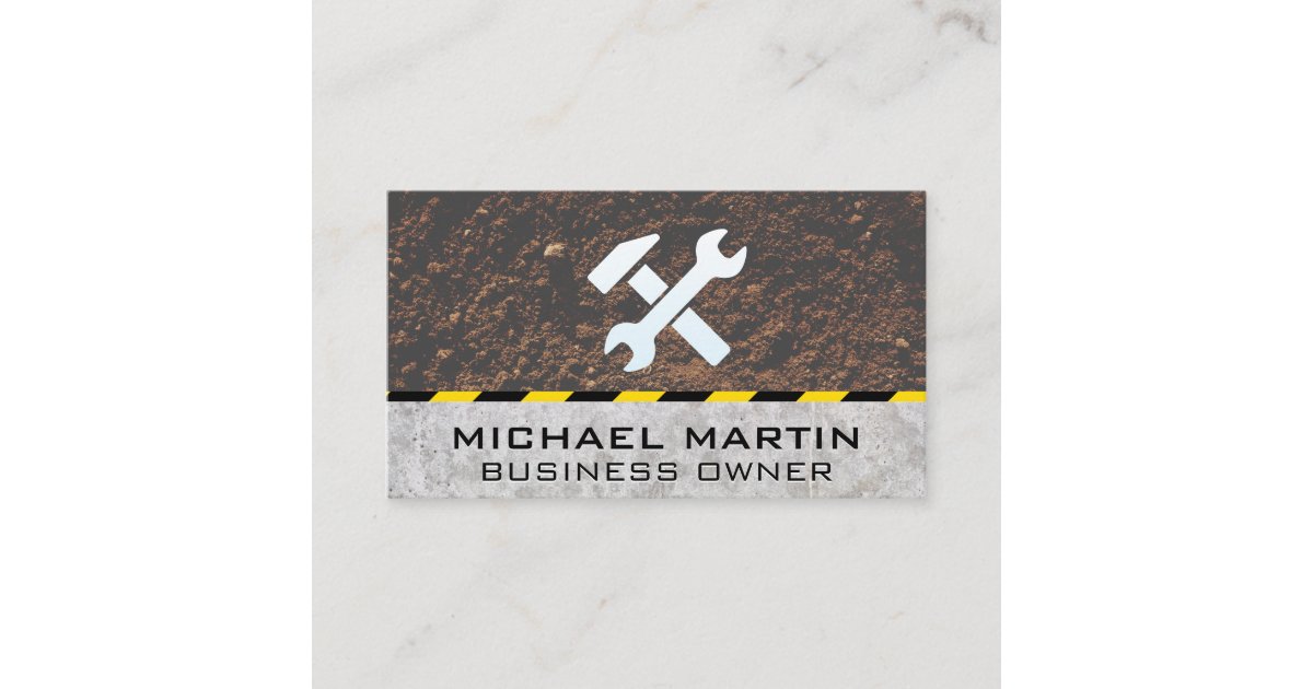 Hardware Tools | Construction Business Card | Zazzle