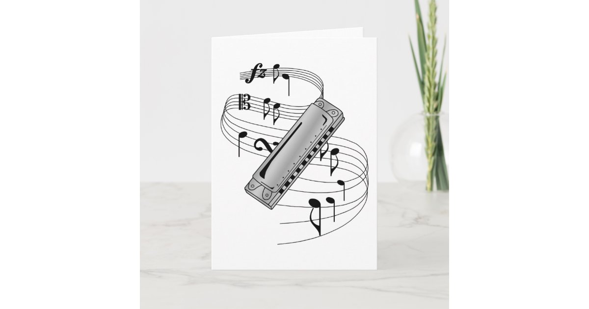Harmonica Card | Zazzle
