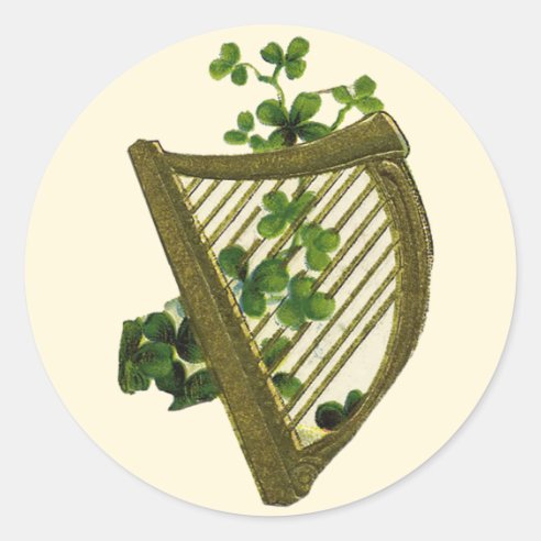 Harp Stickers & Labels | Zazzle UK