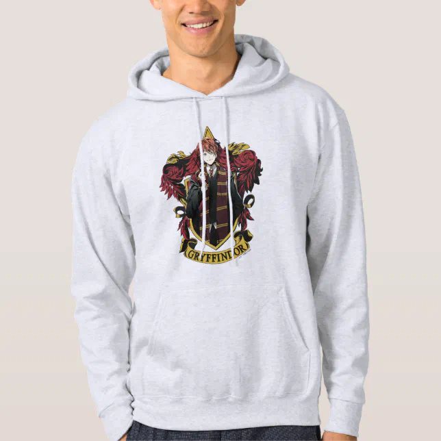 HARRY POTTER™ | Anime Ron Weasley House Crest Hoodie | Zazzle
