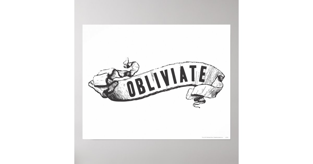 Harry Potter Spell | Obliviate Poster | Zazzle