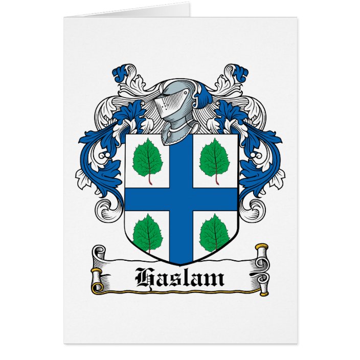 Haslam Family Crest | Zazzle.co.uk