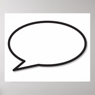 Speech Bubbles Posters & Prints | Zazzle UK