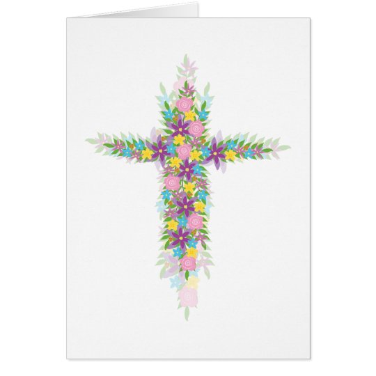 Vintage Religious Easter Cross Greeting Card | Zazzle.co.uk