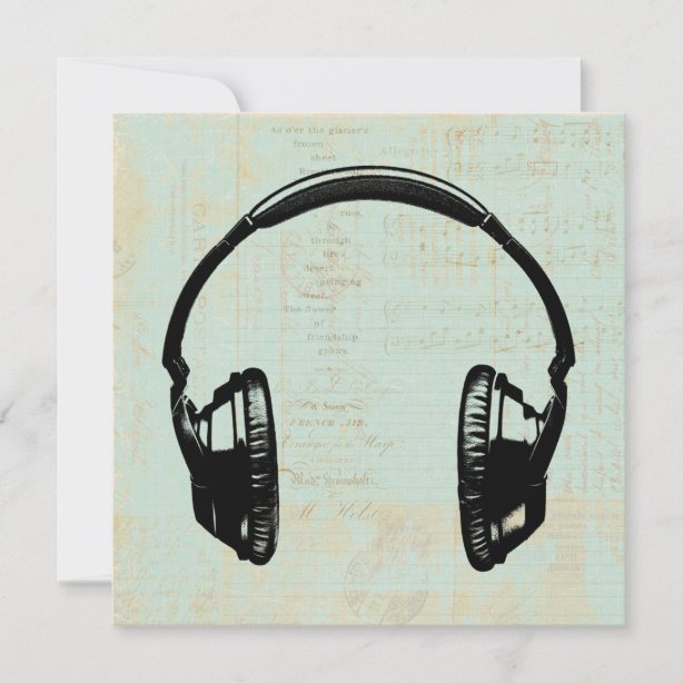 Headphones Cards | Zazzle UK