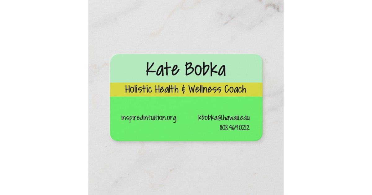 Health Coach Business Card | Zazzle