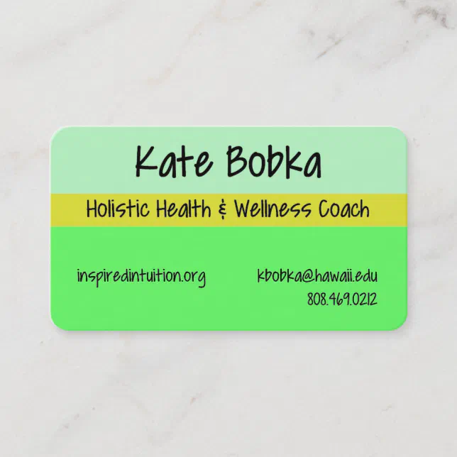 Health Coach Business Card | Zazzle